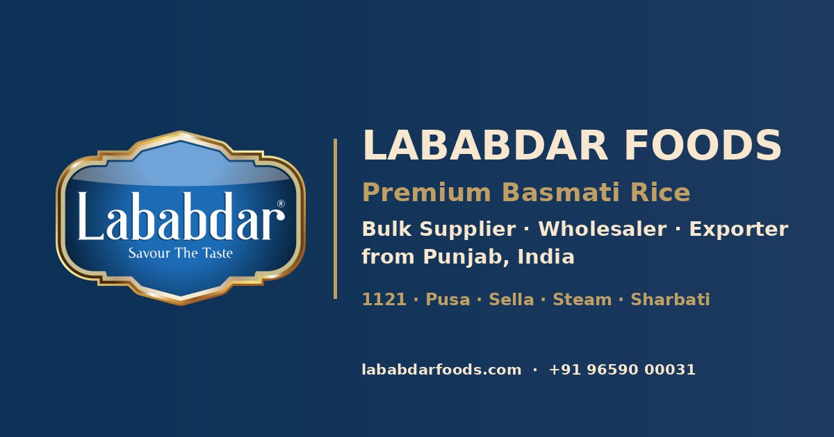 Basmati Rice Wholesale Price List 2026 — Mill-Direct | Lababdar